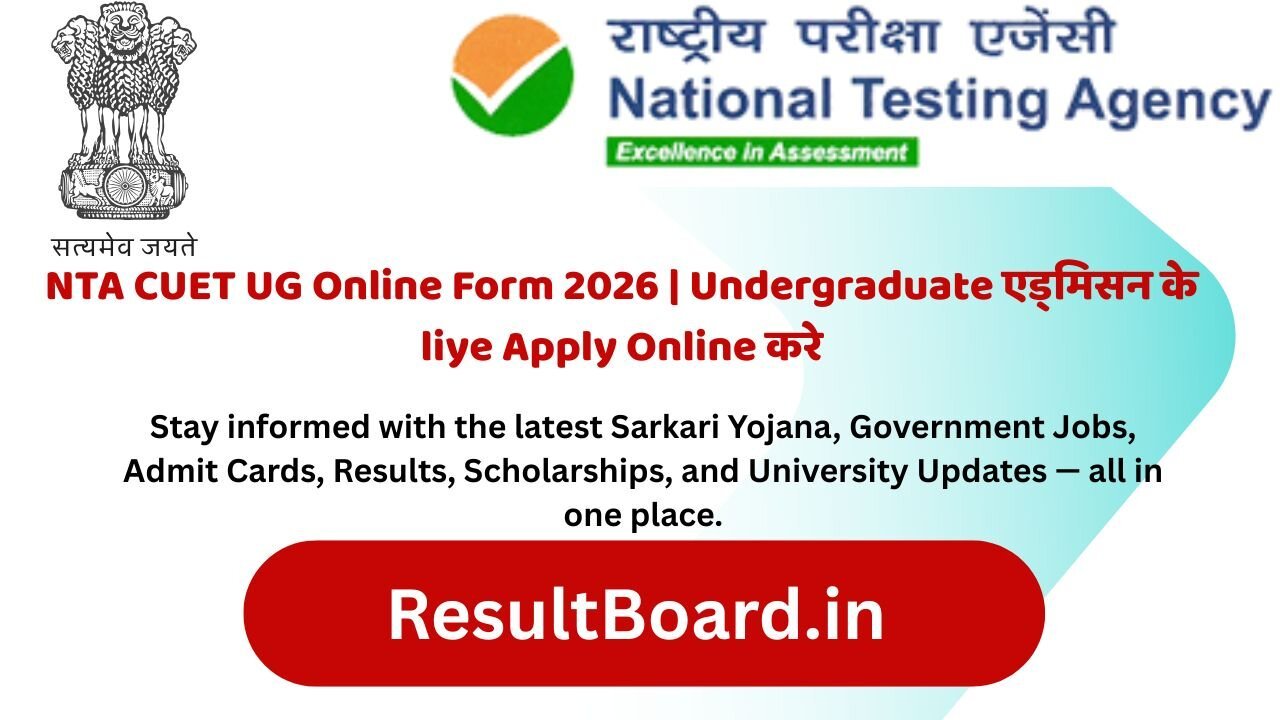 NTA CUET UG Online Form 2026 – Apply Online, Dates & Notification